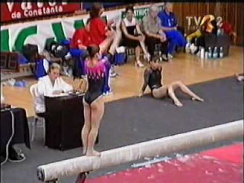 Oana Ban 2004 Romanian Nationals Beam - YouTube