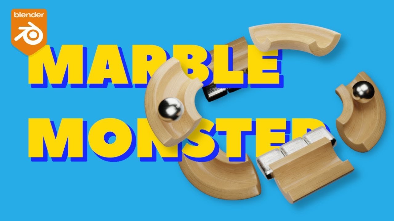 BLENDER TASTY TUTORIAL: MARBLE MONSTER FULL SERIES PART 4 - RENDER IN ...