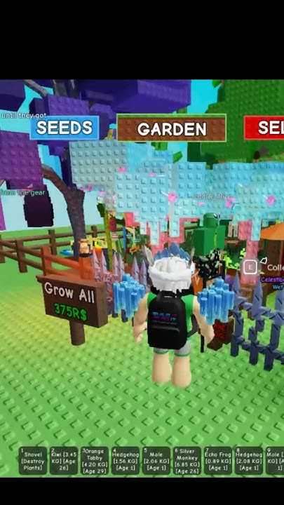 Unexpected meeting with my first fan #growagraden # #robloxedit #roblox #shorts #fan #farming # ...