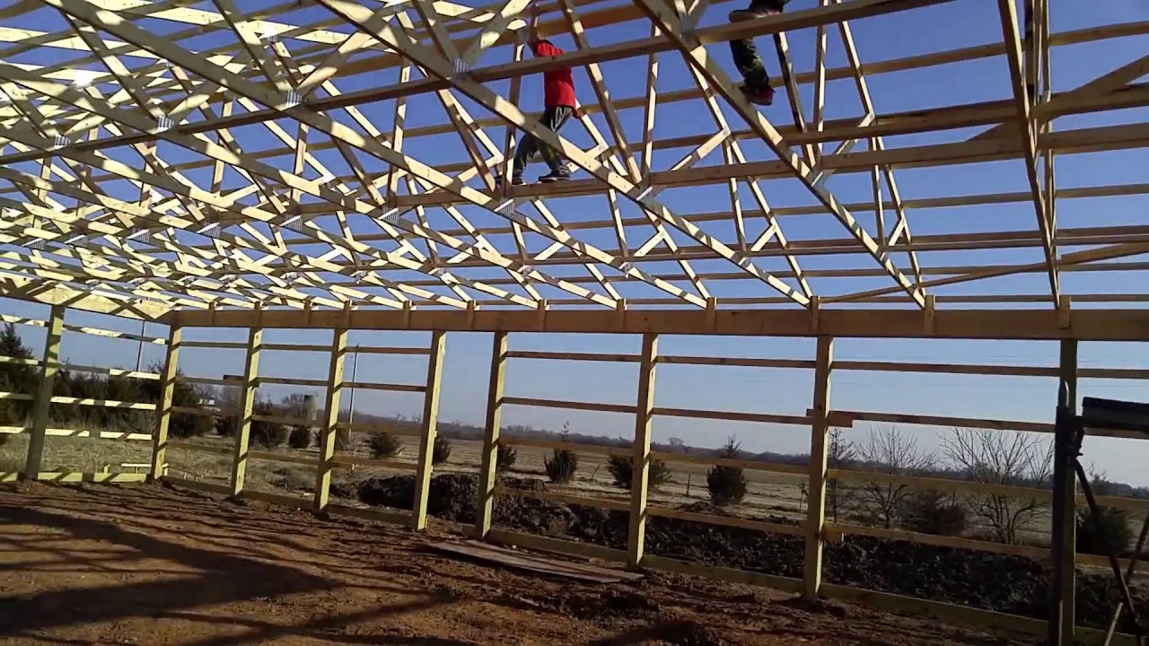 Climbing The Trusses of New Building - YouTube