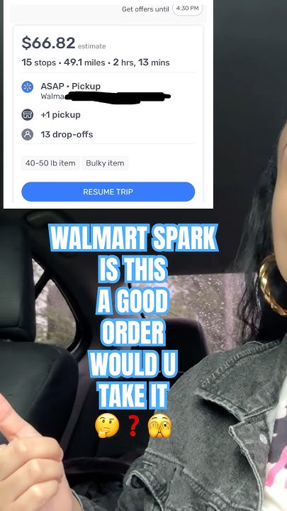 WALMART SPARK ARE THESE ORDERS THE KEY TO MAKING MORE MONEY #walmartsparkdriver #gigapps - YouTube