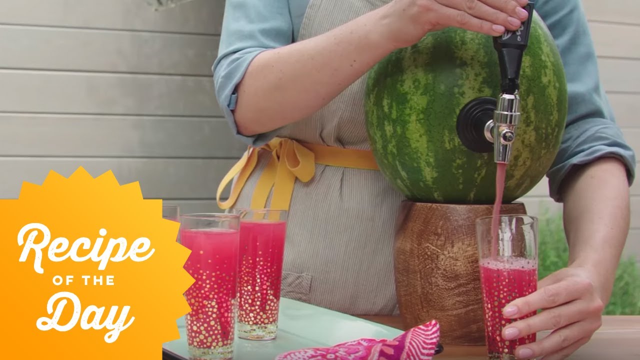 How to Win Summer: Tap a Watermelon Keg | Food Network - YouTube