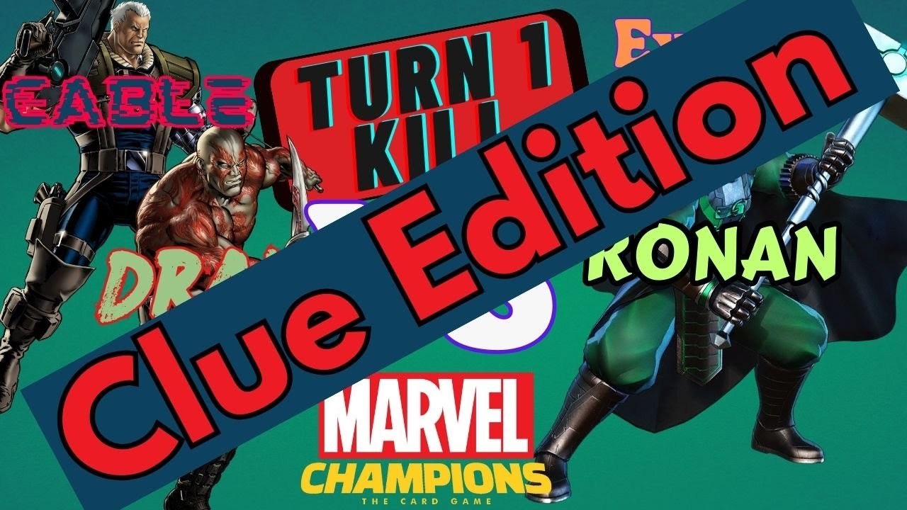 Marvel Champions, CLUE edition, Turn 1 Kill, Expert Ronan - YouTube