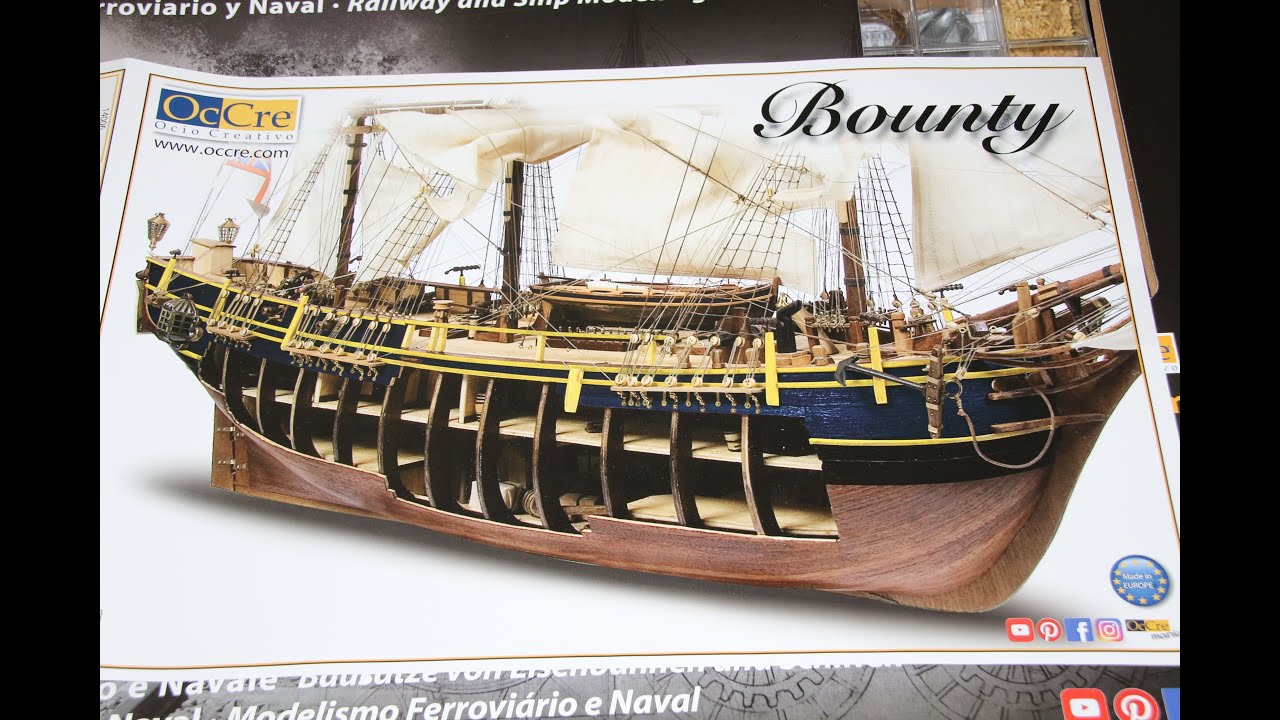 Bounty 3 - masts and standing rigging - YouTube