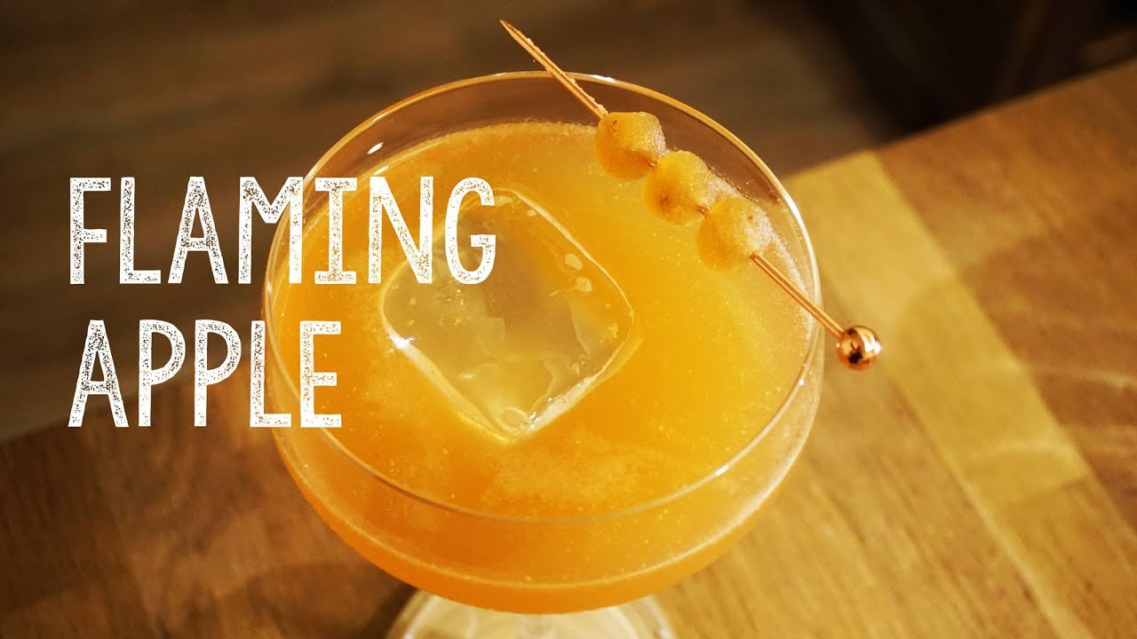 Republic Of Chester 自創調酒 - Flaming Apple 火焰蘋果 - YouTube