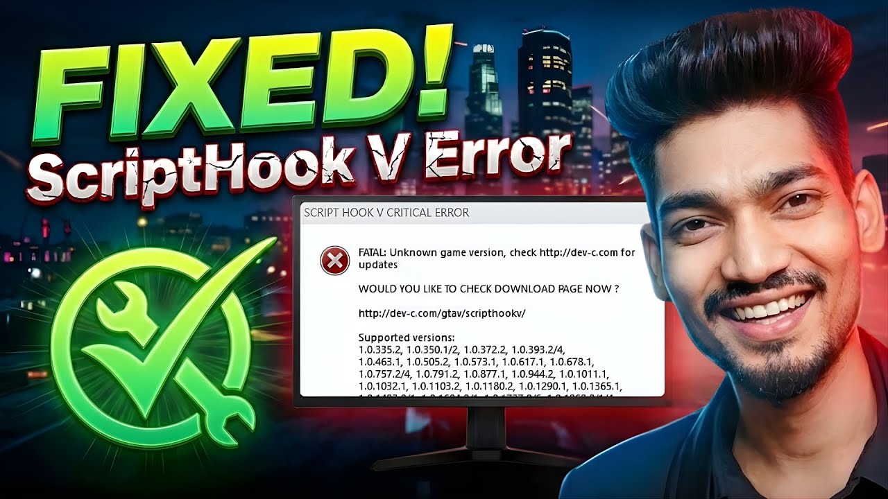 How to Fix ScriptHook V Critical Error in GTA 5 | Latest Update 2026 ...