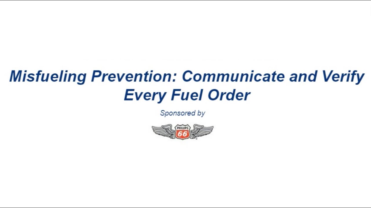 Misfueling Prevention: Communicate and Verify Every Fuel Order - YouTube