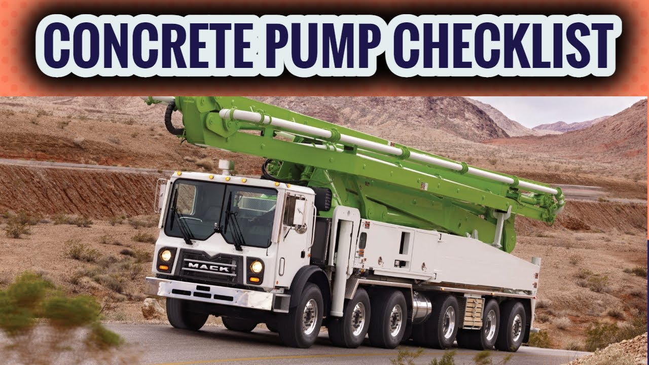 CONCRETE PUMP CHECKLIST | How to fill concrete pump checklist | # ...