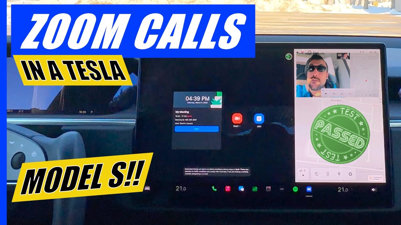 Useful Feature or Tesla Party Trick? 🤔 ZOOM App Tested! - YouTube