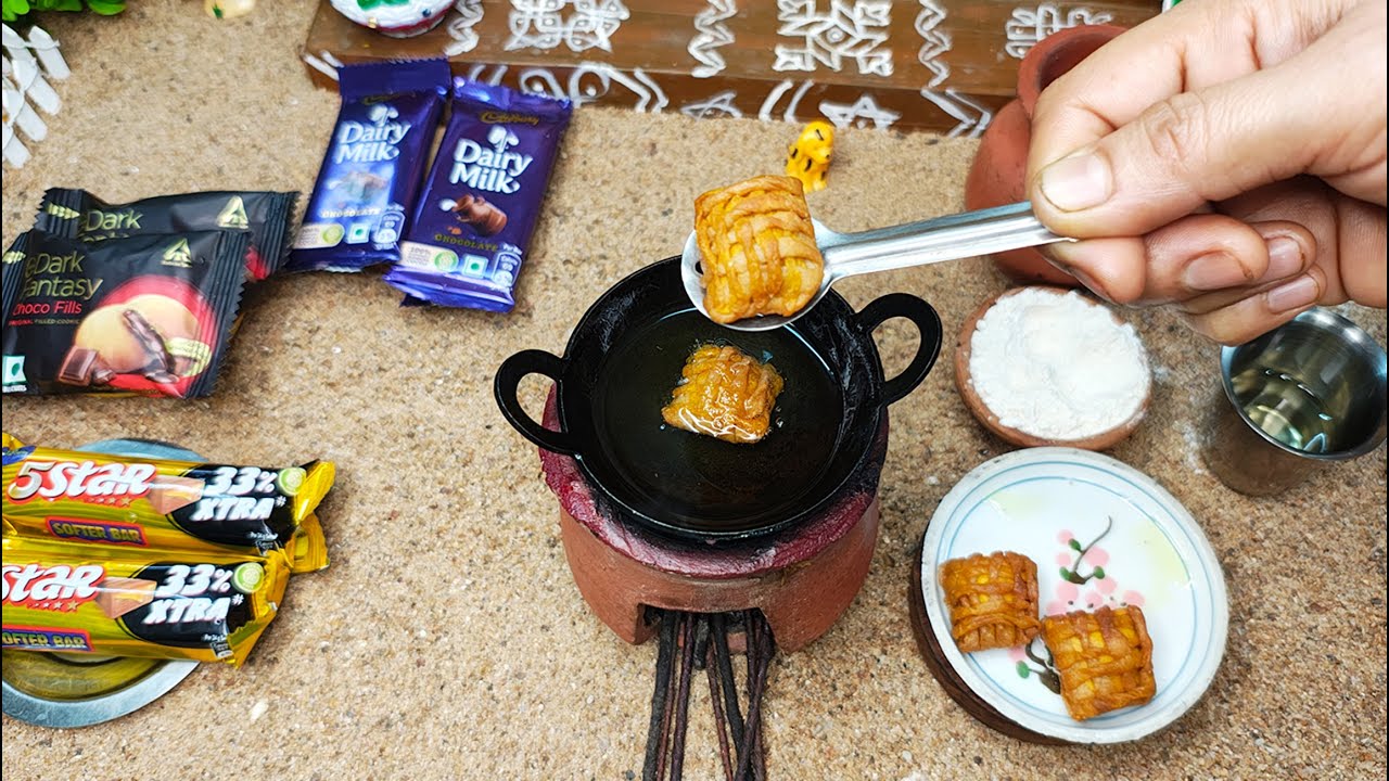 Miniature chocolate pockets | Chocolate recipe | Dairy milk chocolate ...