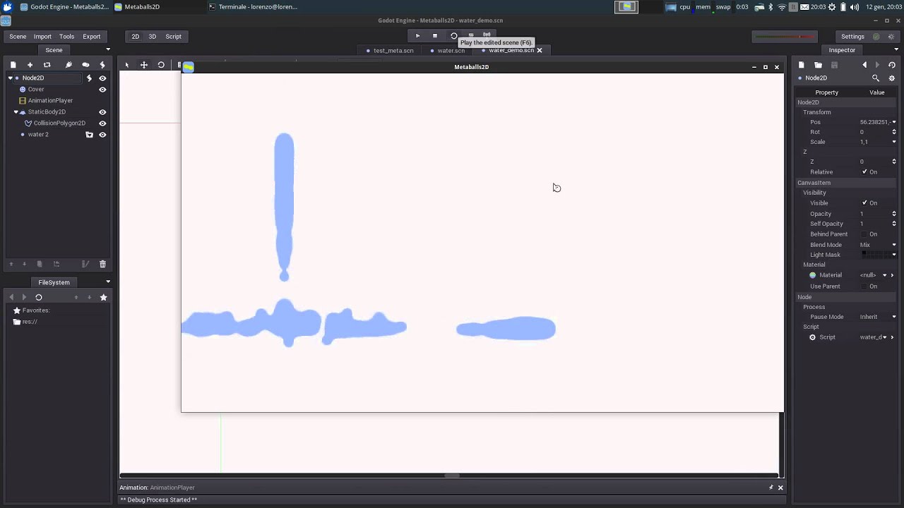 Water Effect with metaballs in Godot - YouTube