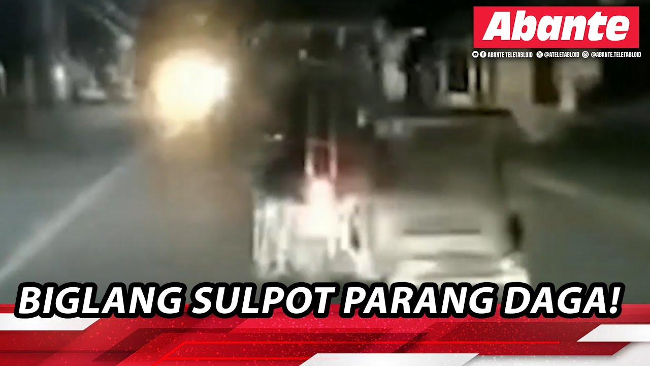 Tricycle biglang sulpot parang daga! Muntik magdulot ng karambola sa ...