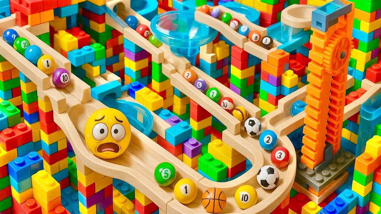 Marble Run Race ASMR Rollercoaster A Song Written in Motion - YouTube