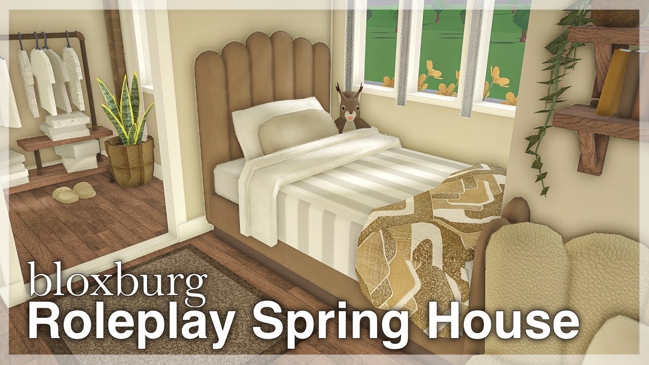 Bloxburg - Roleplay Spring House Speedbuild 🌻 (interior + full tour ...