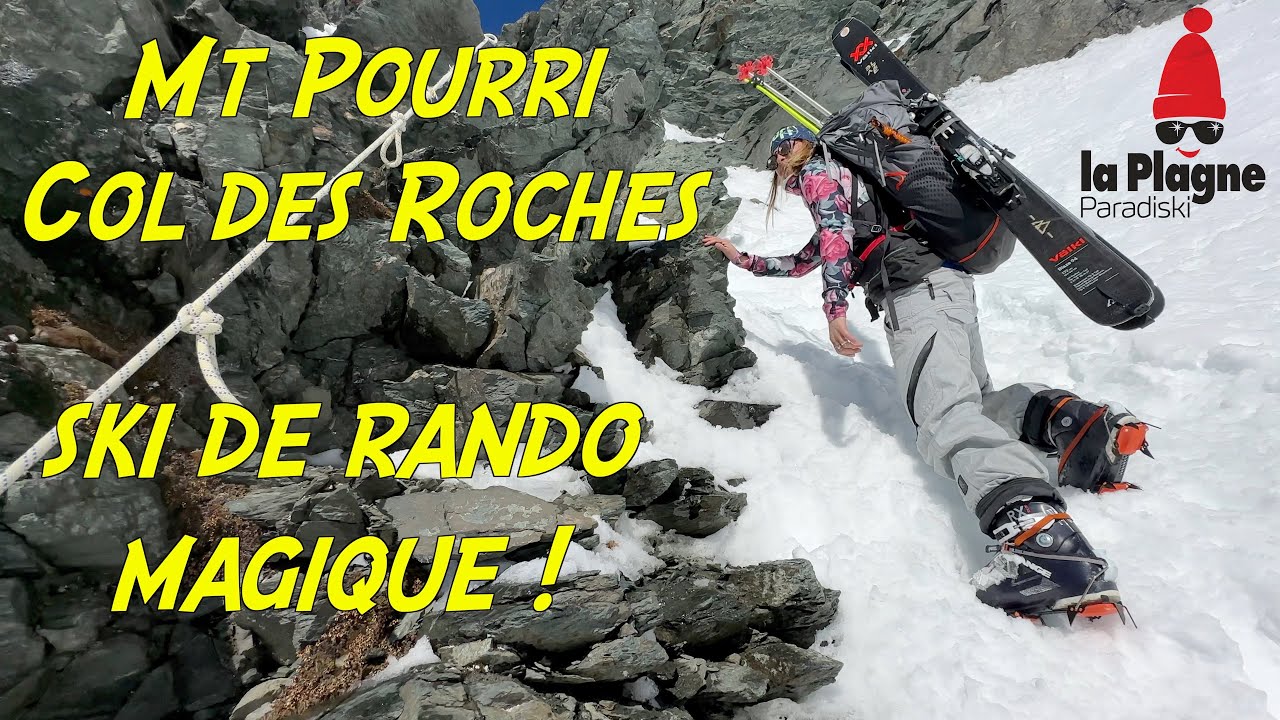 ski exceptionnel le Mont Pourri et le col des Roches - YouTube