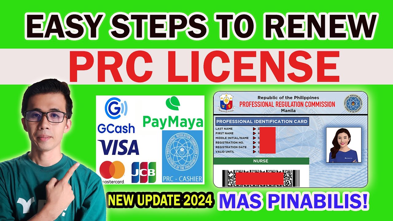 EASY STEPS TO RENEW PRC LICENSE | NEW UPDATE 2024 | ONLINE PRC CARD ...