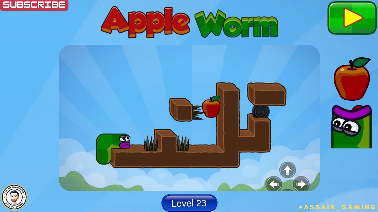 Apple Worm Level 23 - YouTube