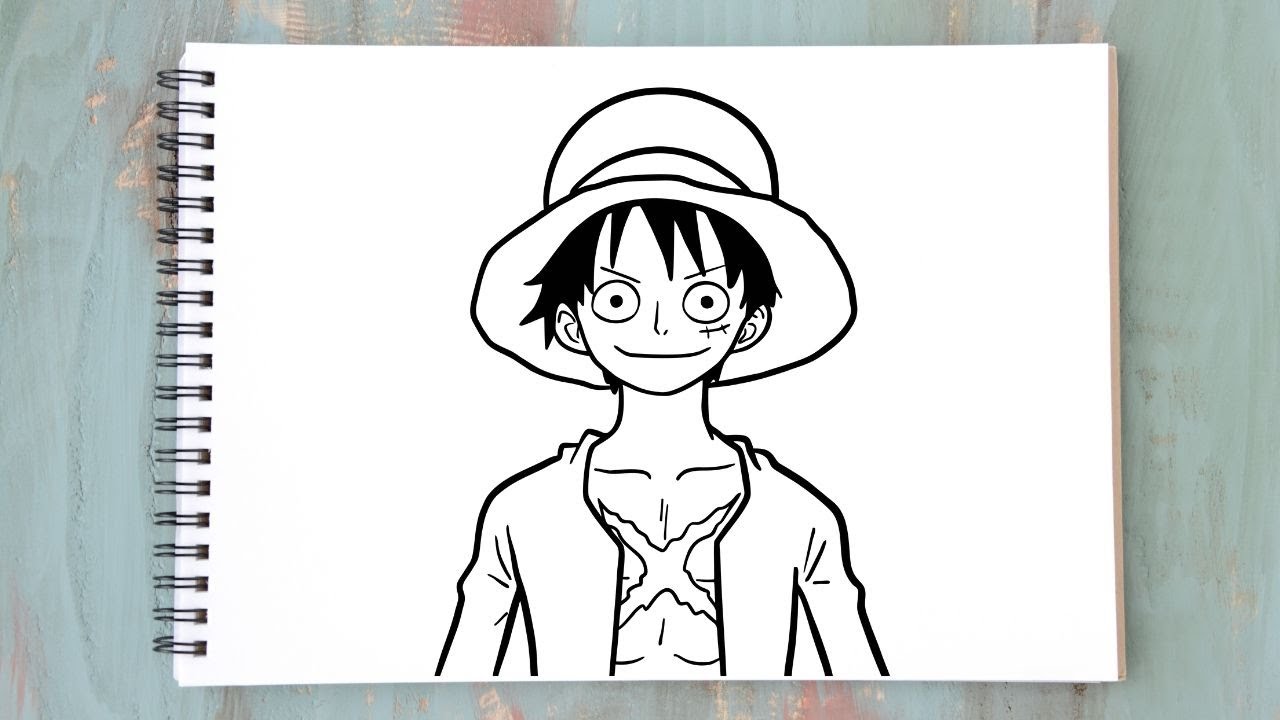 How To Draw Monkey D. Luffy | One Piece - Easy Step By Step Tutorial ...