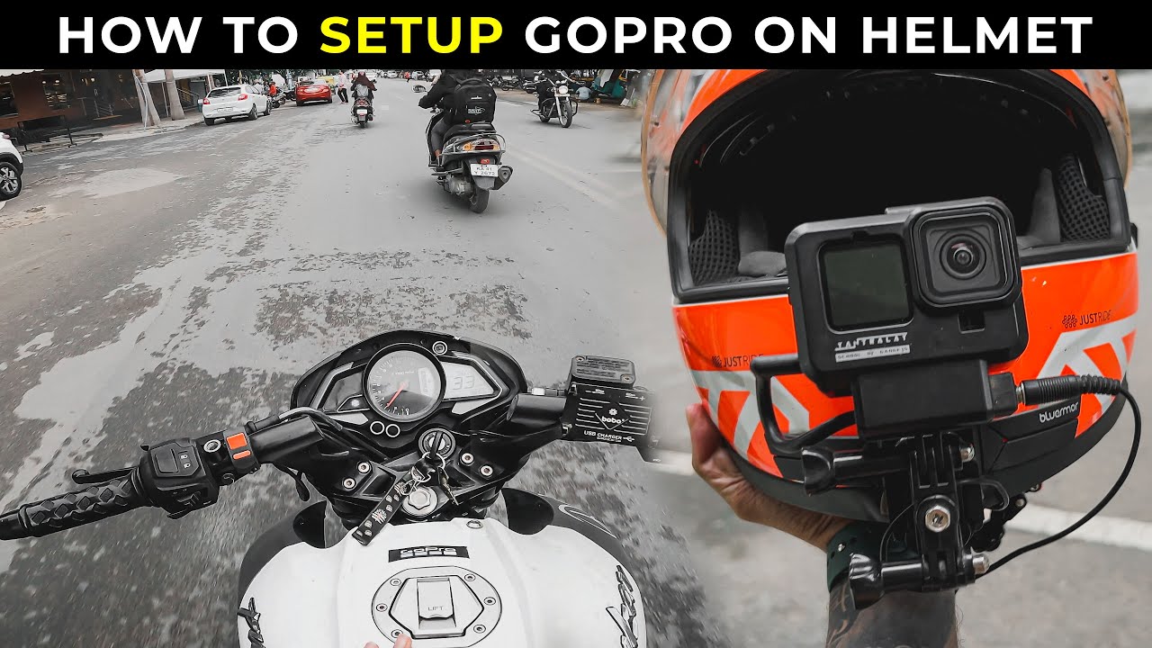 How to MOUNT Gopro on helmet (PERFECT ANGLE 💯💯💯) - YouTube