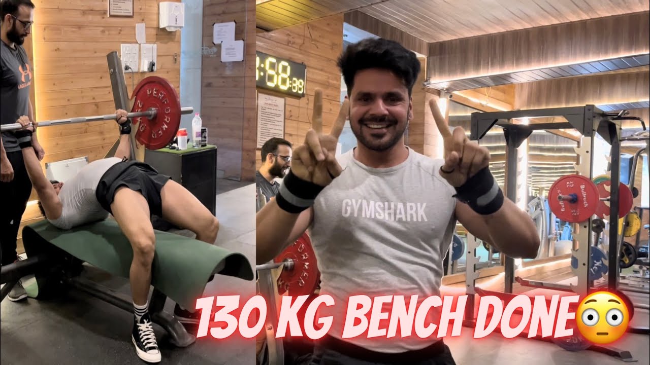 Finally 130 kg Bench 😳 | Coming Soon 💪 | intense chest workout | - YouTube