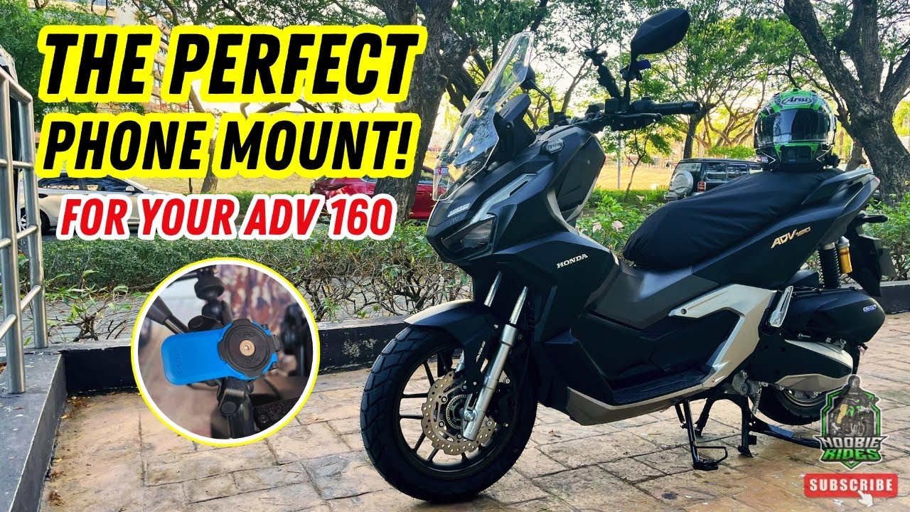 BEST Phone Mount for your Scooter | Honda ADV 160 | Quad Lock - YouTube