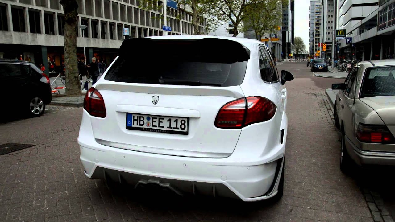 Porsche Cayenne Lumma CLR 558 GT, Eljero Elia's car. Amazing revvs ...