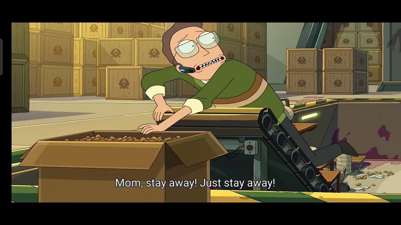 Rick and Morty | Jerry runs from his mom - YouTube