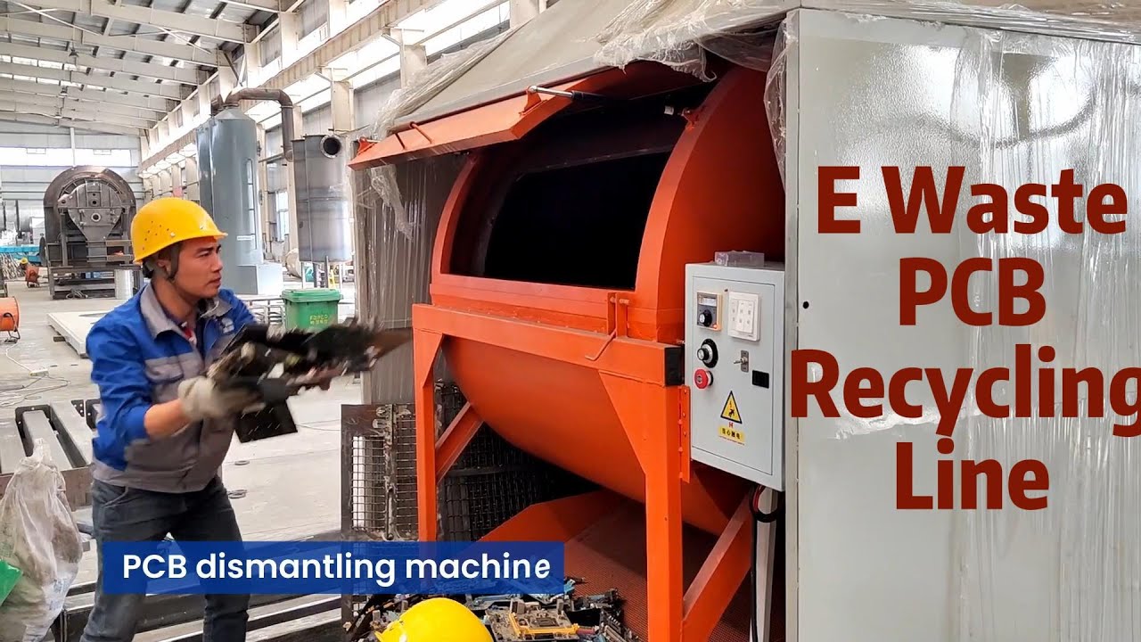 Electronic PCB E Waste Recycling Line Solution From Suny Group - YouTube