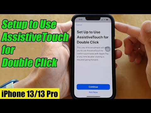 iPhone 13/13 Pro: How to Setup to Use AssistiveTouch for Double Click