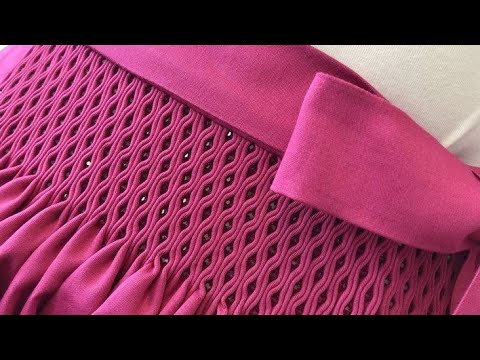 smocking with beads || Canadian smoking technique - YouTube