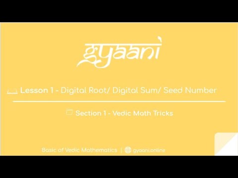 Section 1 | Lesson 1 | Digital Root - YouTube