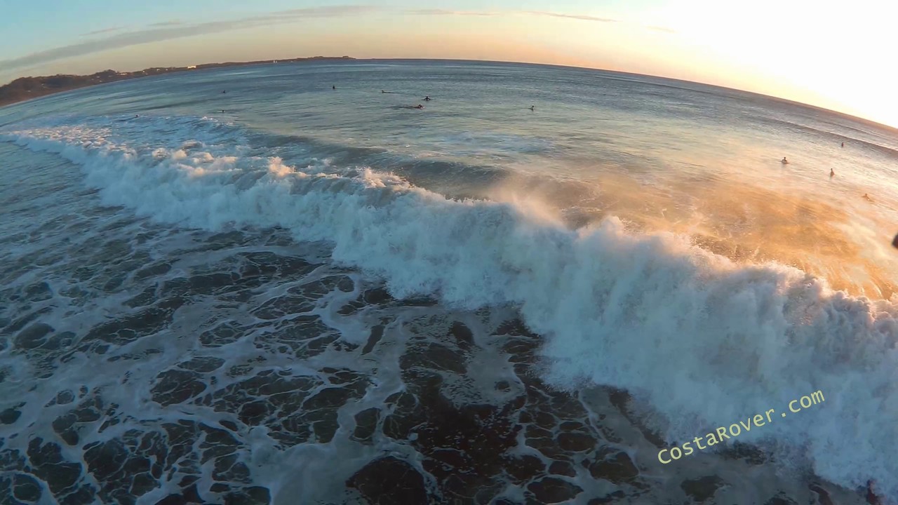 Sunset Surf 3-4-17 Playa Grande, Costa Rica - YouTube