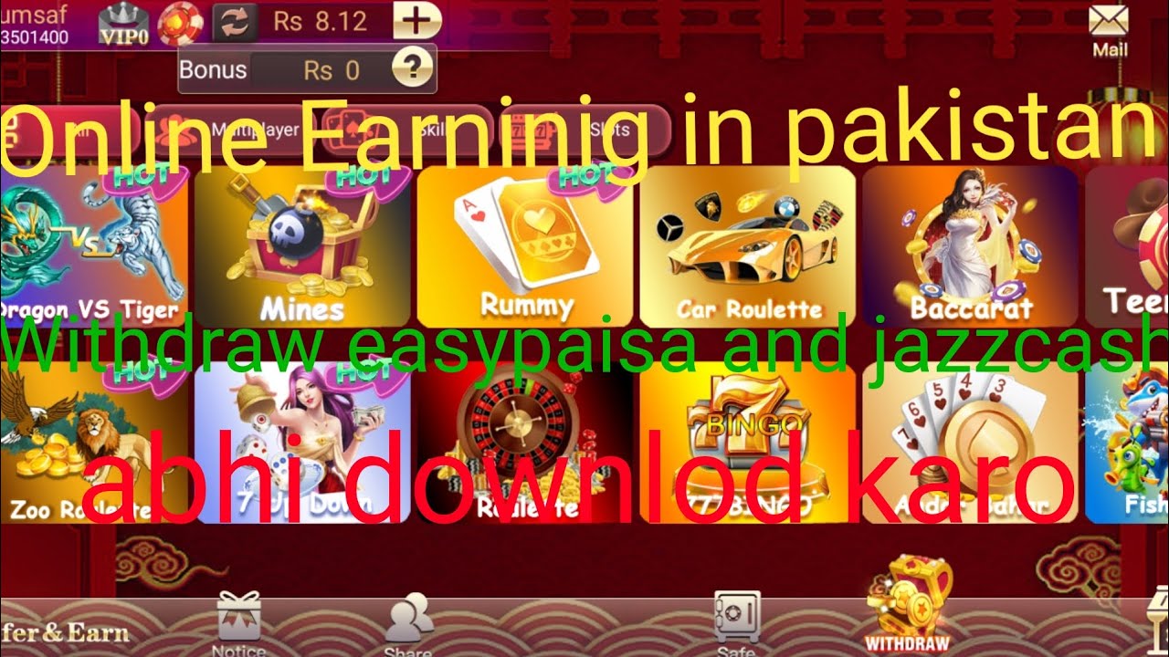online earning in pakistan 2023 online apps live earning online games ...