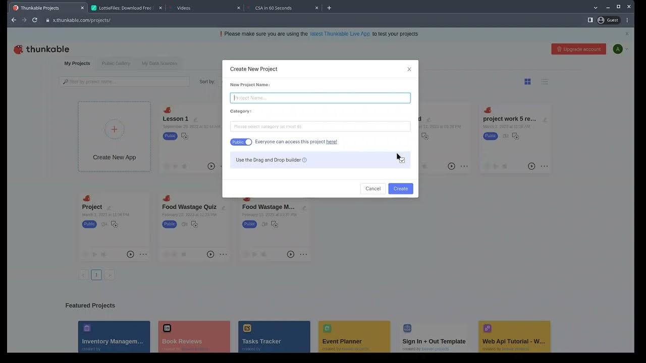 Thunkable Tutorial zoom - YouTube