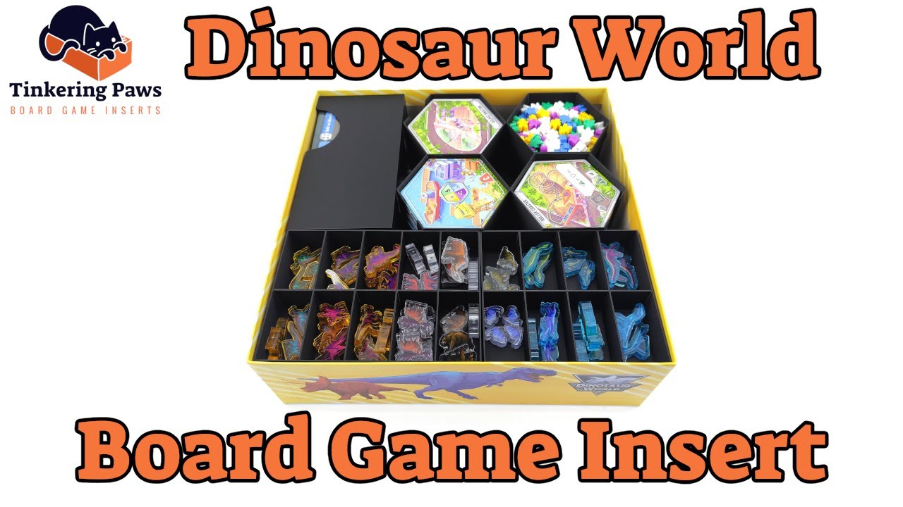 Dinosaur World Insert / Organizer - Instructional Video - By Tinkering ...
