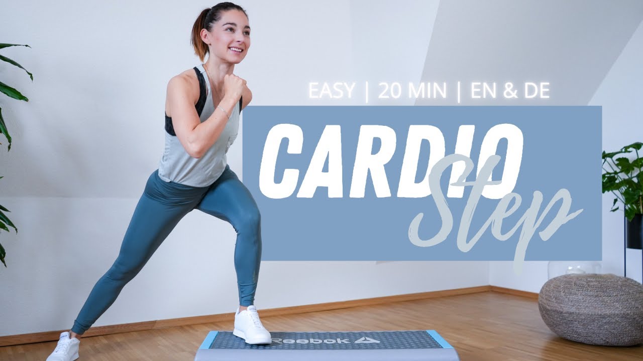 Cardio Step Aerobic | No Choreo | EN & DE | 20 Min | Easy Step Aerobics ...