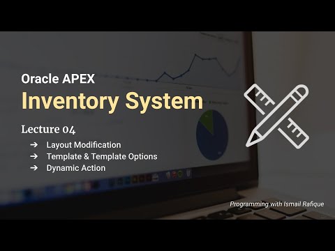 Inventory System in Oracle APEX | Lecture 04 - YouTube
