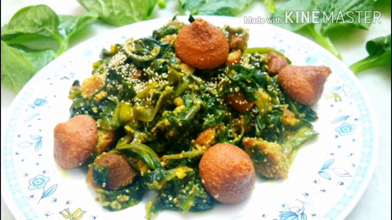 Pui Shaak Recipe || Pui Patay Posto Bori || From RUPJINI'S COOK ZONE ...