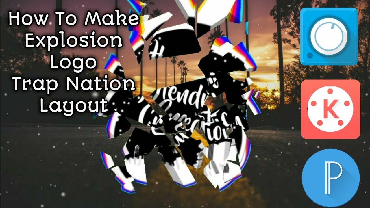 How To Make Explosion Logo Trap Nation - YouTube