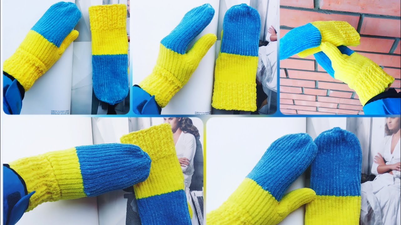 Рукавички варежки хендмейд Handmade mittens Ukraine - YouTube
