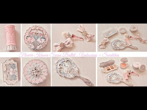Flower Knows Swan Ballet collection unboxing & test / swatch - YouTube