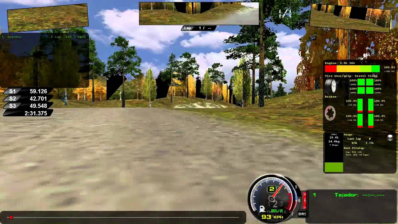 Rfactor - Rally Finlandia - mod 207 - mod Rally World - YouTube
