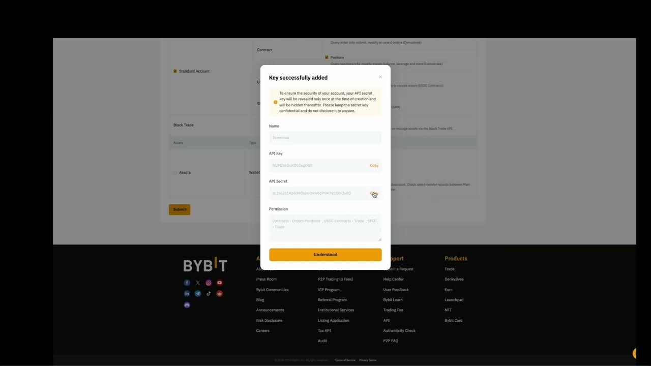 Kronos Capital - How to create API keys V2 - ByBit (UPDATED) - YouTube