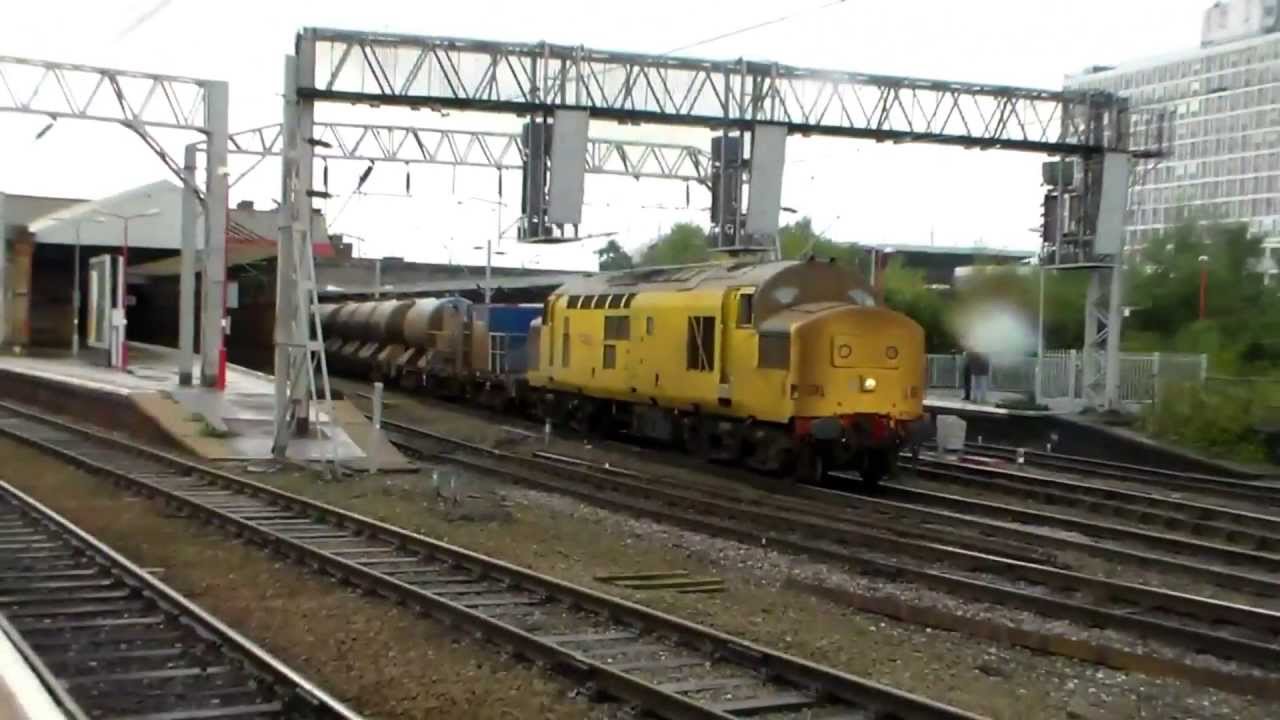 Network Rail Class 97, 97302, 3S71 at Crewe (21st October 2013) - YouTube