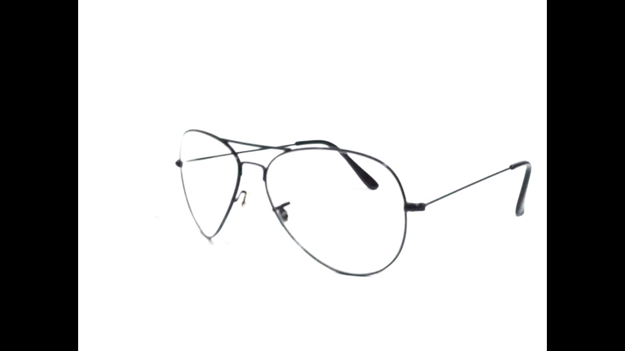 Clear Aviator Sunglasses with Anti Glare Coating - YouTube