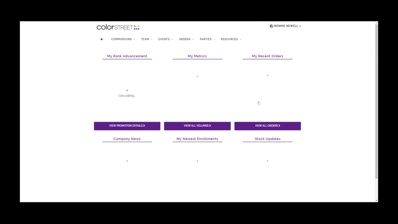 The Home Page - Color Street Virtual Office Tutorial - YouTube