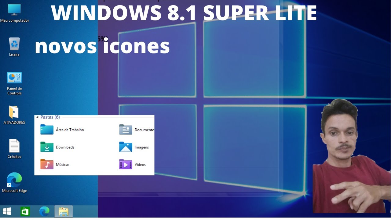 WINDOWS 8.1 SUPER LITE INSTALANDO E TESTANDO CONFIRA LINK NA DESCRIÇAO ...