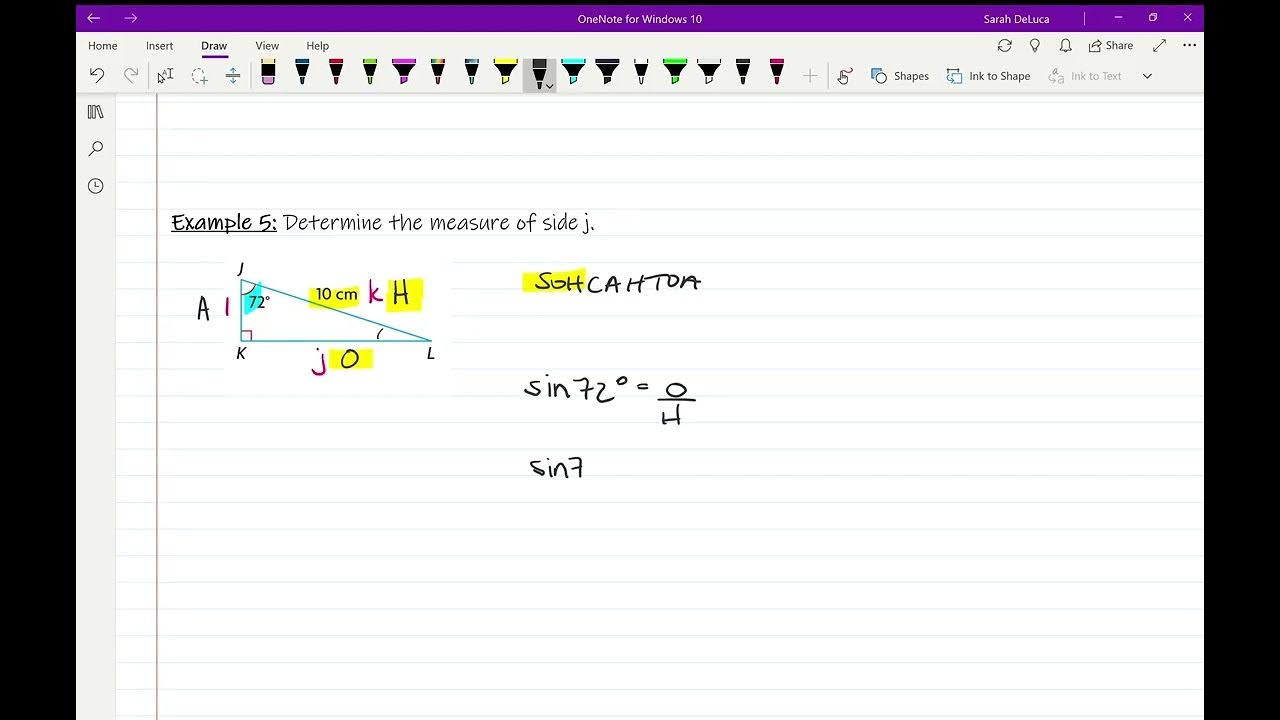 Solving Triangles using SOHCAHTOA - YouTube