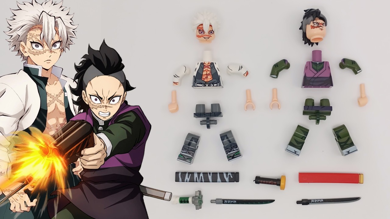 Custom LEGO Sanemi & Genya (Shinazugawa) | Demon Slayer | Unofficial ...