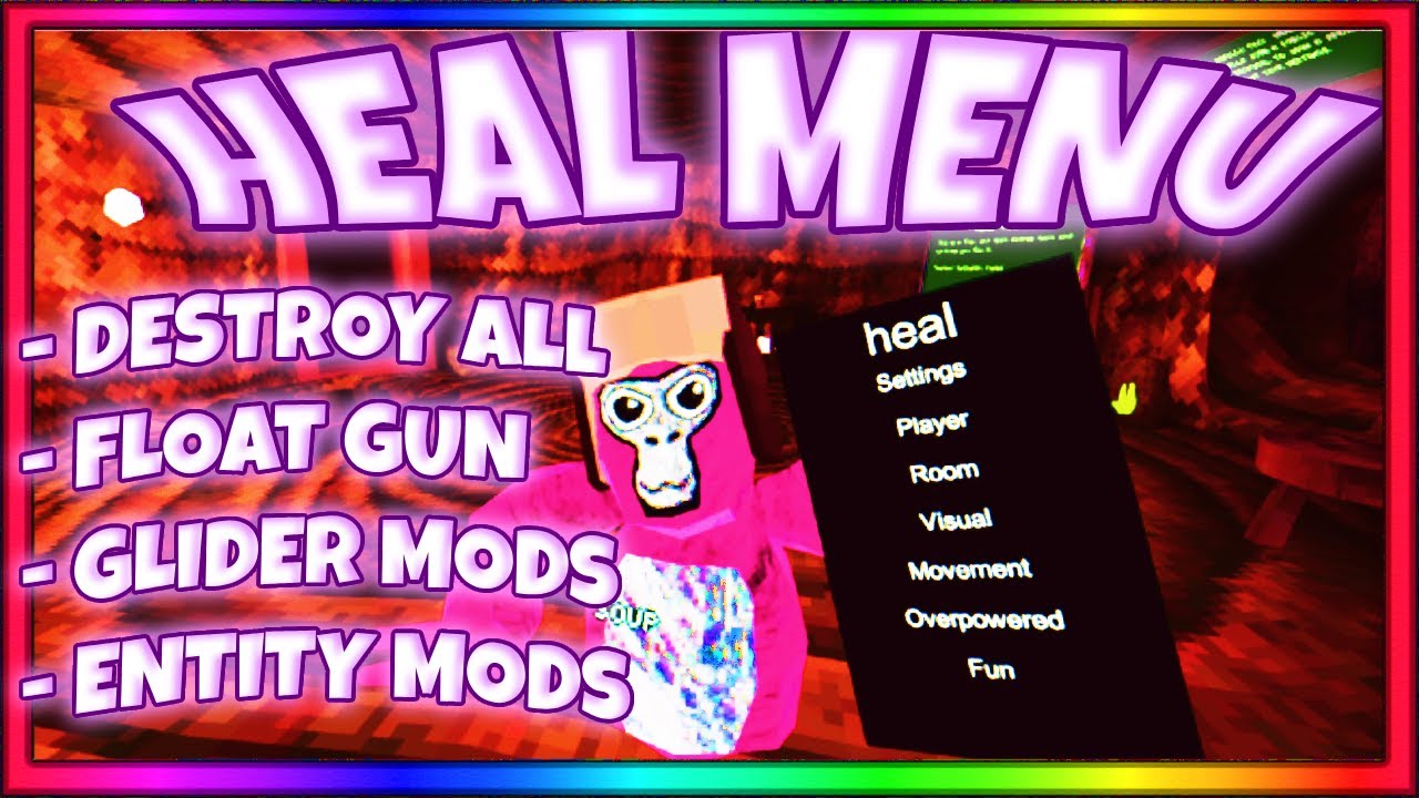 HOW IS THIS IS THIS FREE? Heal Menu | Gorilla Tag Mod Menu Review - YouTube